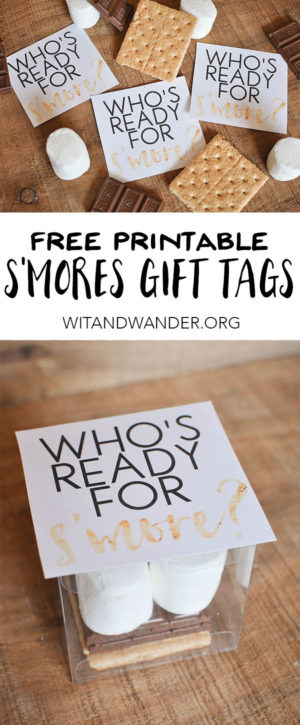 Free Printable S'mores Gift Tags - Our Handcrafted Life